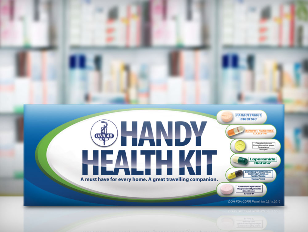 Unilab Handy Health Kit | Thought Wagon Design Studio